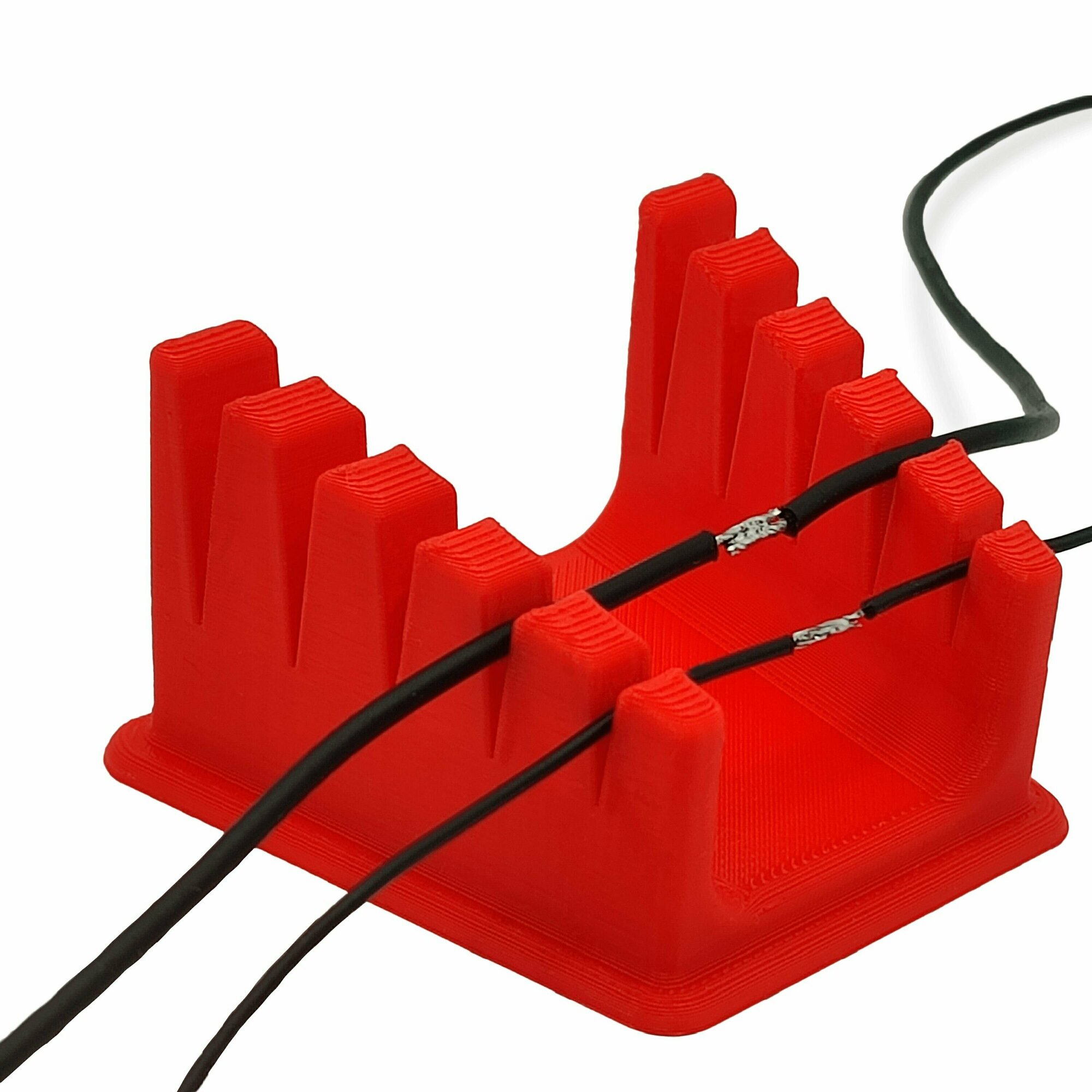 Держатель для пайки проводов / третья рука, Красный