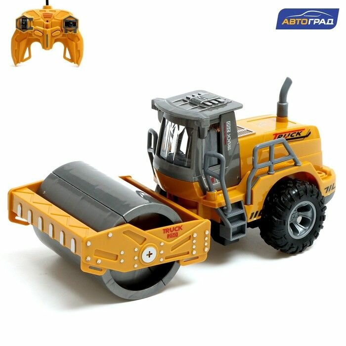 Каток радиоуправляемый Дорожные работы , работает от батареек