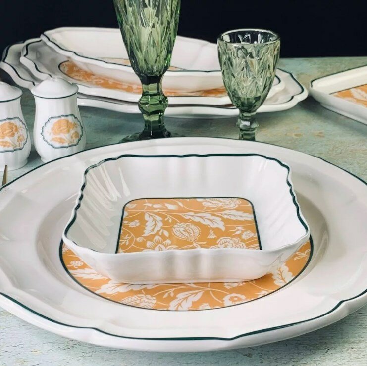 Набор из 6 глубоких блюд 14,5х3,5см адонис Фарфор 205-193 118-205-193