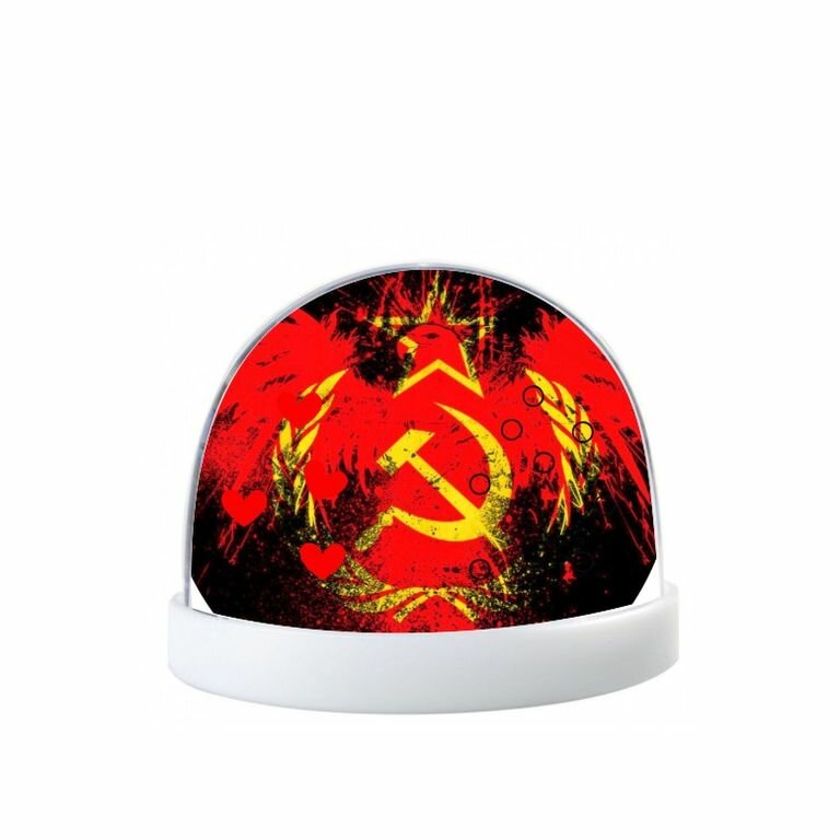 Водяной шар СССР №5, сердца-блёстки