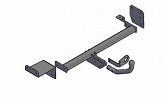 Фаркоп для KIA Soul хэтчбек (комби) с 2014-2019 (без электрики) (паспорт и сертификат) Трейлер.7370