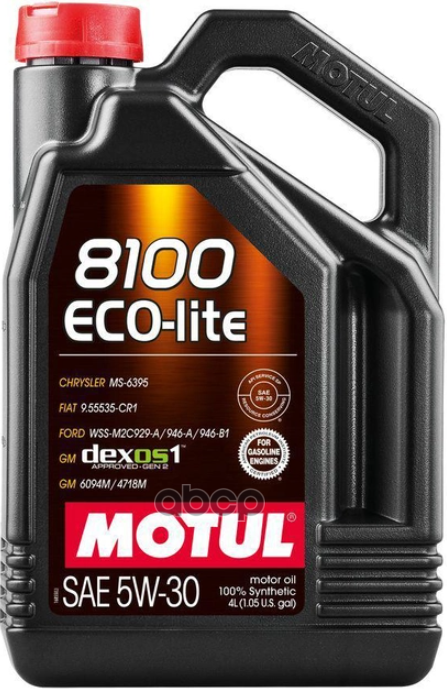 MOTUL Масло моторное синтетика MOTUL 8100 Eco-lite 5W-30 4 л.