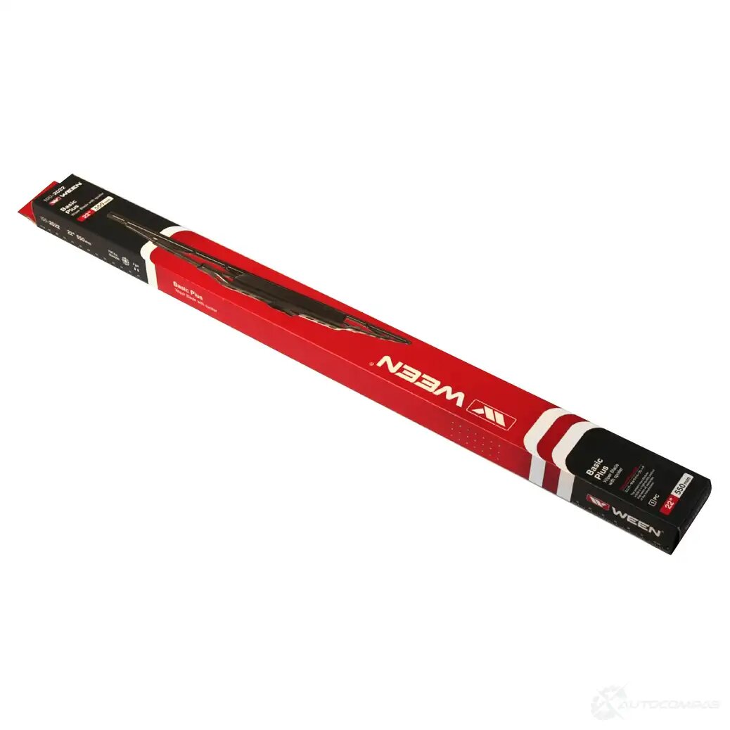 Стеклоочиститель каркасный со спойлером 22 /550mm адаптер крючок Ween арт. 100-2022