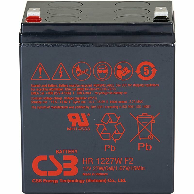 Аккумуляторная батарея CSB HR1227W F2
