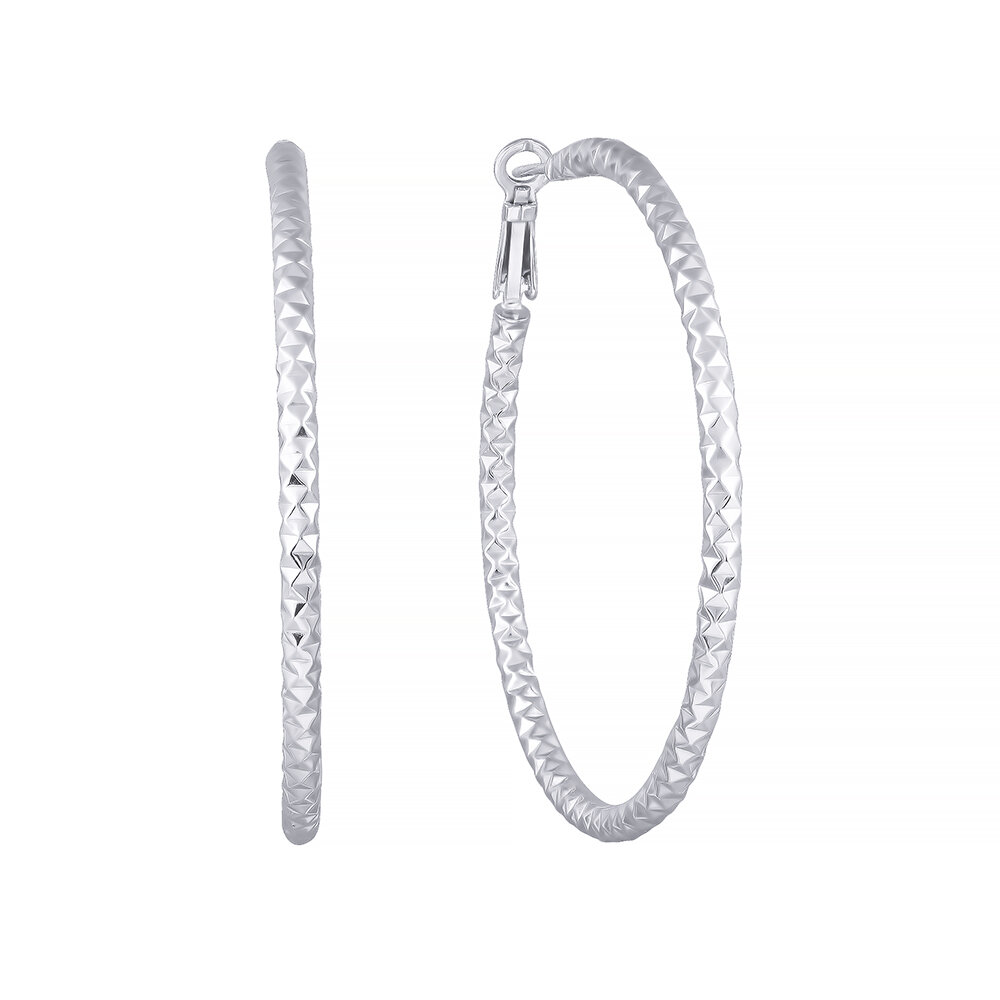Серьги конго, серебро, 925 проба