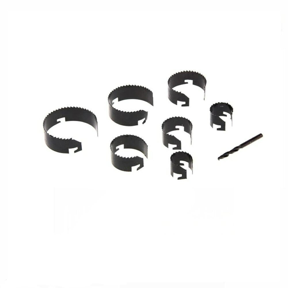 Набор кольцевых пил по дереву 7шт (26,32,38,45,50,56,63mm), высота 50 мм