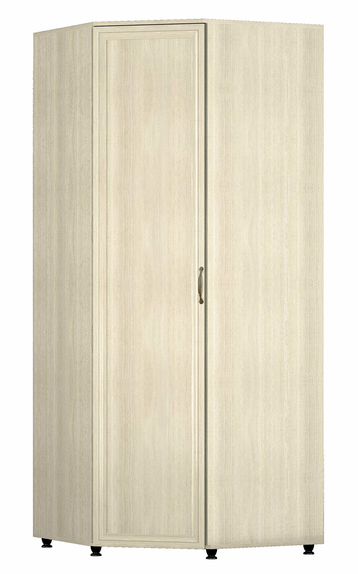 Шкаф угловой без зеркал Серия "Гармония"- "Виктория" (ЛДСП шимо светлый с накладками МДФ) (Премиум) (Премиум)