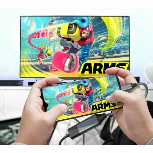 Адаптер KS-IS USB Type-C - HDMI 4K @ 60 Гц Ultra HD, серебристый — фото 1