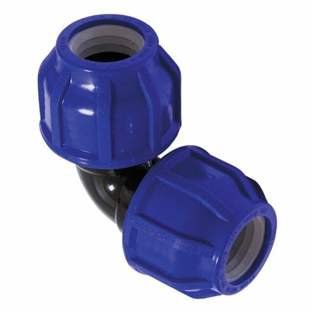 Угольник TEBO Technics 027-8568, диаметр 25 мм, ПНД, угол 90