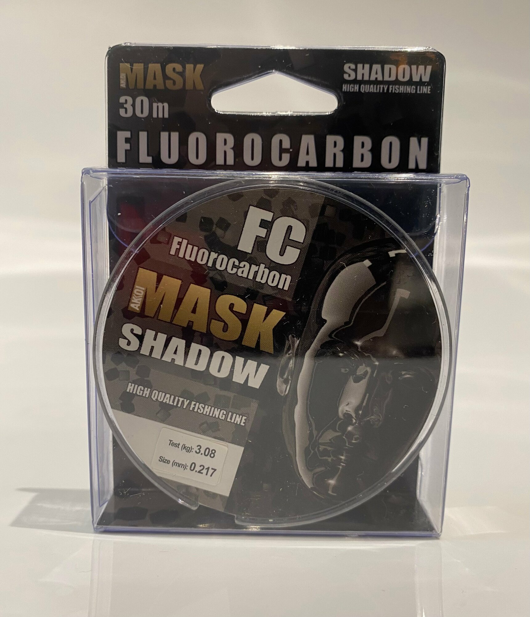 Флюорокарбоновая леска AKKOI MASK SHADOW 0.217, 30 м, тест 3,08 кг