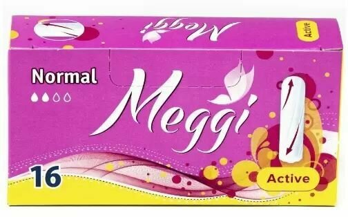 Тампоны гигиенические "Meggi Normal-16" 16 шт х 2 уп