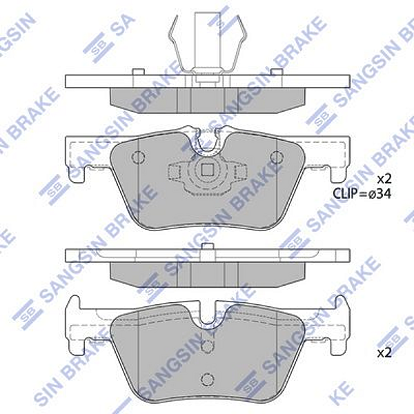 HI-Q SP1953 sp1953 колодки дисковые задние\ BMW (БМВ) 1 f20 1.6 / 1.8 / 2.0d 11