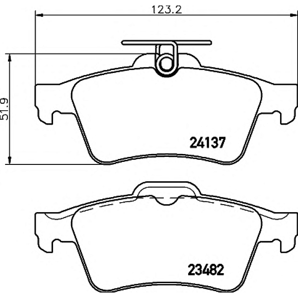 TEXTAR 2413701 (0000425405 / 00004254A8 / 011742119612) колодки тормозные дисковые ford: c-max 07-, Focus (Фокус) c-max 03-07,