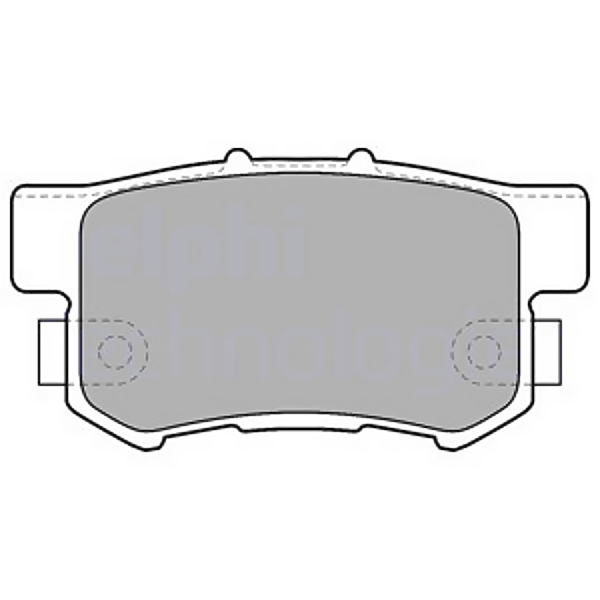 DELPHI LP1507 (064 / 06430S0KJ01 / 06430S2A000) колодки тормозные дисковые el, legend, rl, tl, tsx, f6, cIImo, sedici, hover h6 (haval),