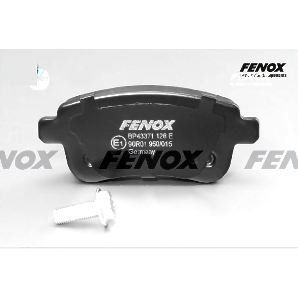 FENOX BP43371 (BP43371) колодки тормозные дисковые