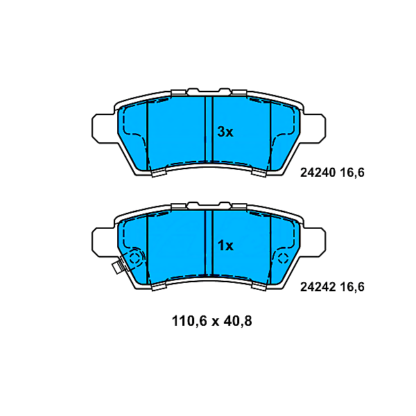 ATE 13.0460-5784.2 (44060EA000 / 44060EA000 / 44060EA090) колодки тормозные дисковые задн, nissan: Pathfinder (Патфайндер)