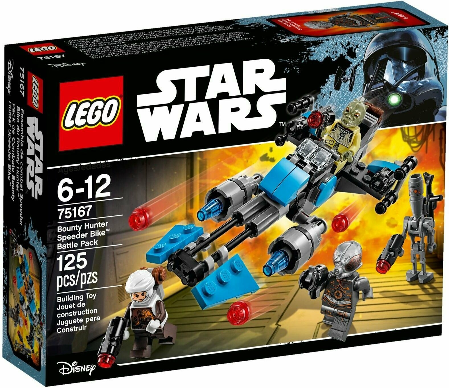 Конструктор LEGO Star Wars 75167 Bounty Hunter Speeder Bike Battle Pack (Боевой набор охотников за головами)