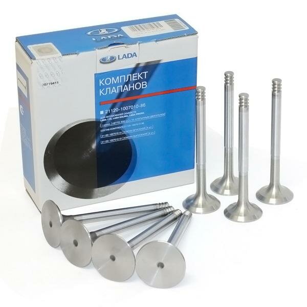 Клапан (8 шт.) кт. ВАЗ-2108-099, дв.406,405,409 (фирм. упак. LADA)