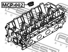 Кольцо уплотн. свечн. колодца MITSUBISHI LANCER/MIR, MCP002 FEBEST MCP-002