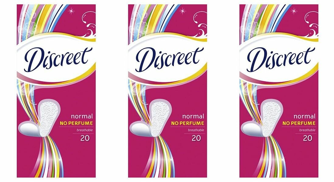 Discreet Ежедневные прокладки Normal, 20 шт, 3 уп.