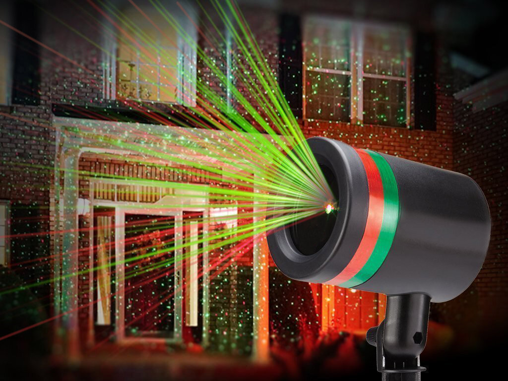 Новогодний Лазерный проектор для дома и улицы Star Shower Laser Light+ (Звездный дождь)