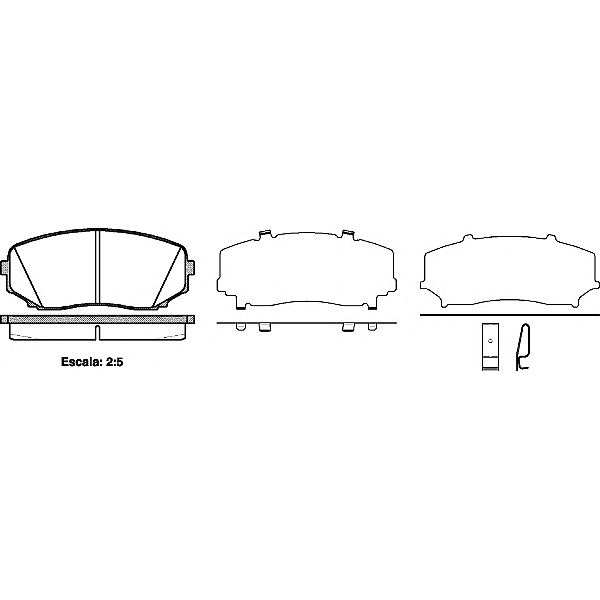 WOKING P1367302 (EHY23328Z / EHY43328Z / L2Y63323Z) колодки дисковые