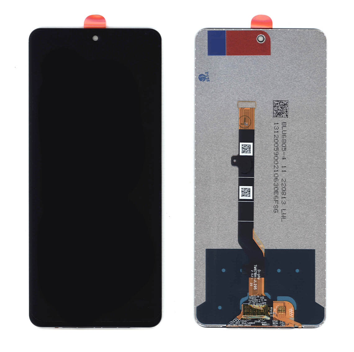 Дисплей (модуль) для телефона Tecno Camon 19, черный