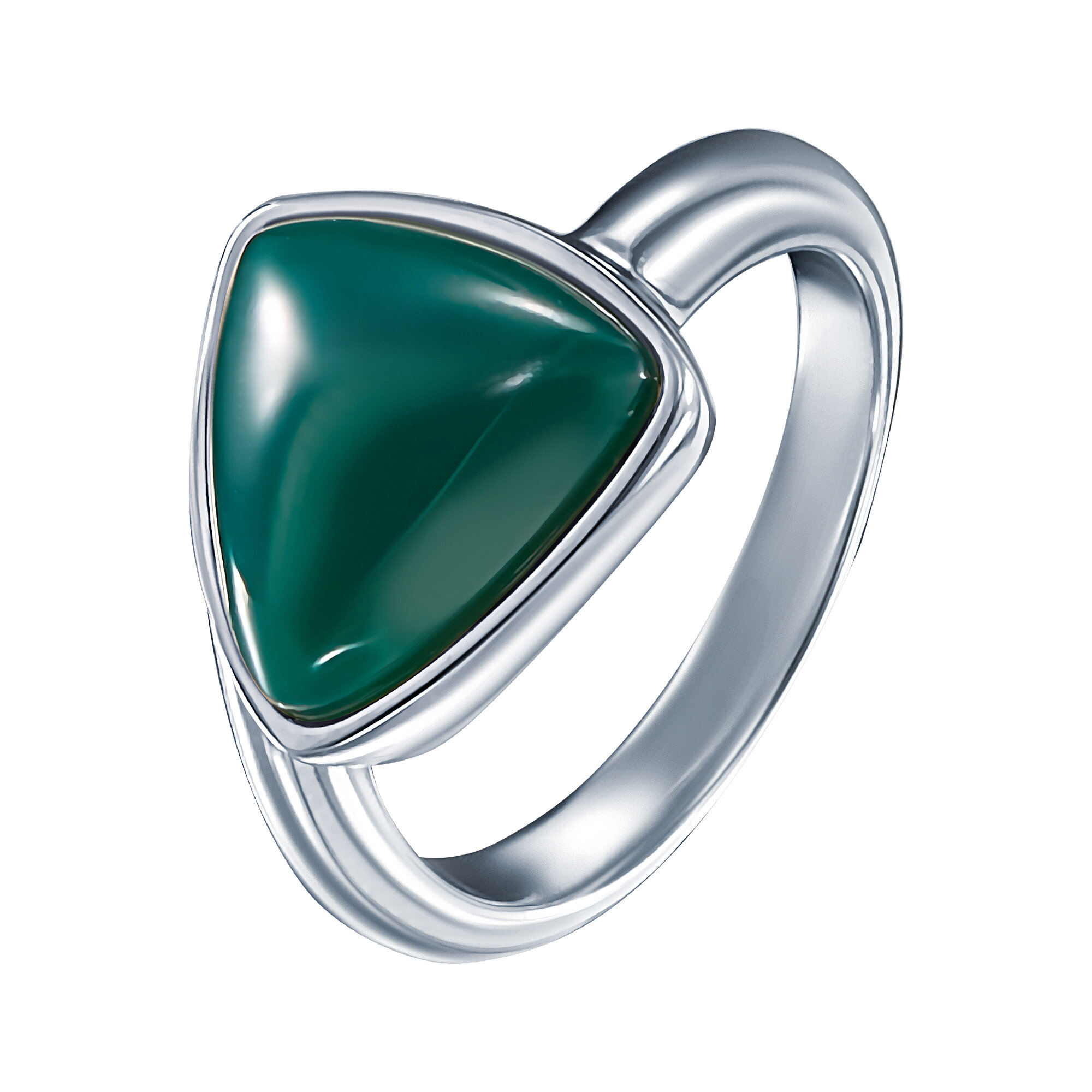 Кольцо, серебро, 925 проба, агат