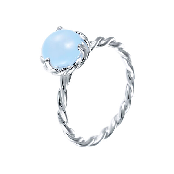 Кольцо, серебро, 925 проба, агат