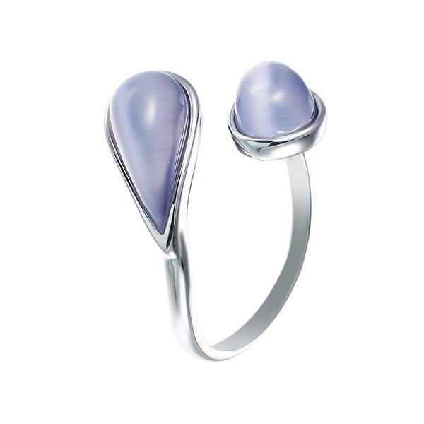 Кольцо, серебро, 925 проба, стекло