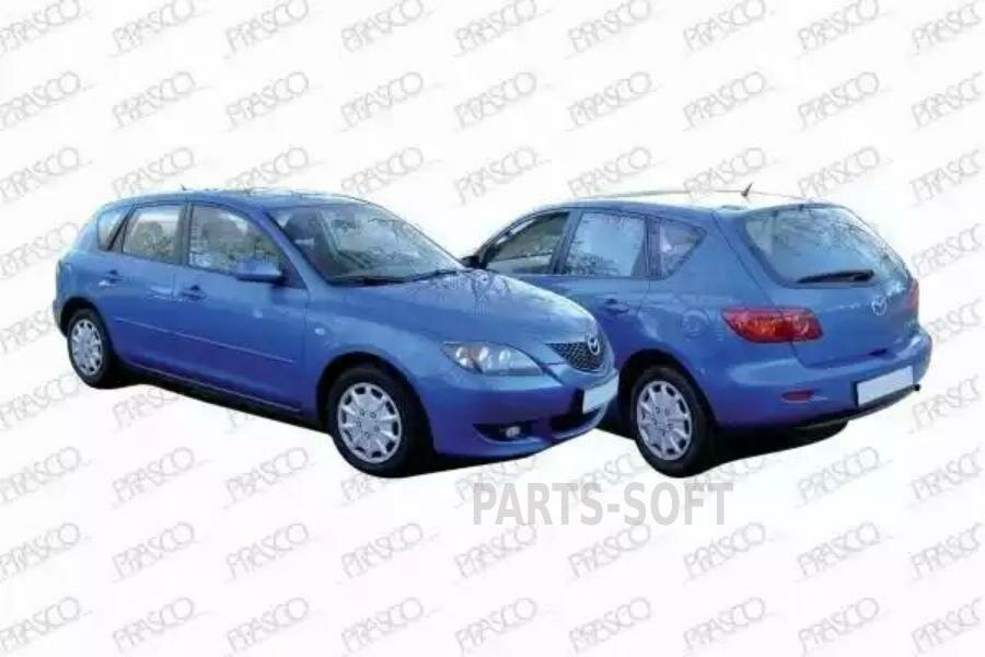 Крыло переднее прав. с бок. отверст. под повтор. мод. 4 двери! Mazda 3 03-07 Prasco арт. MZ3263013