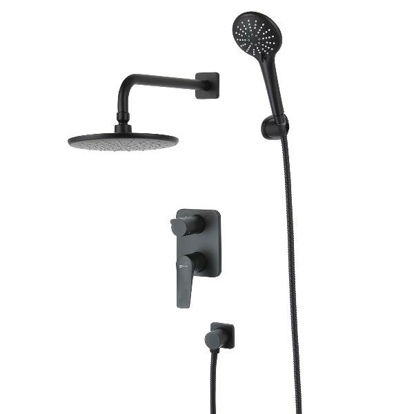 Смеситель для ванны и душа встраиваемый LEMARK BRONX LM3729BL черный