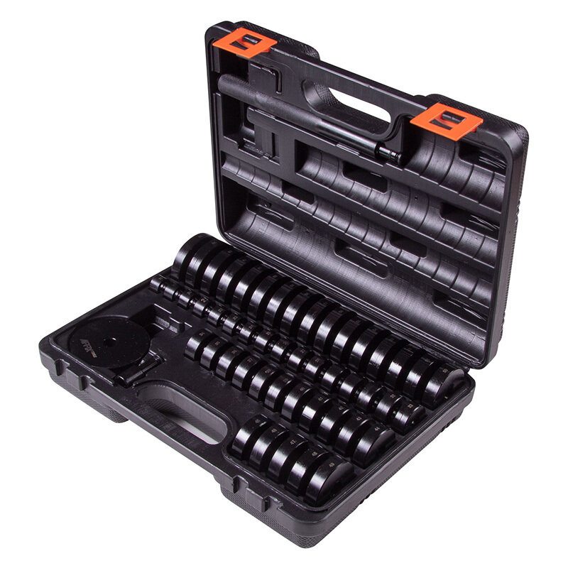 AFFIX Набор оправок для монтажа и демонтажа подшипников, 18-74 мм, кейс, 51 предмет