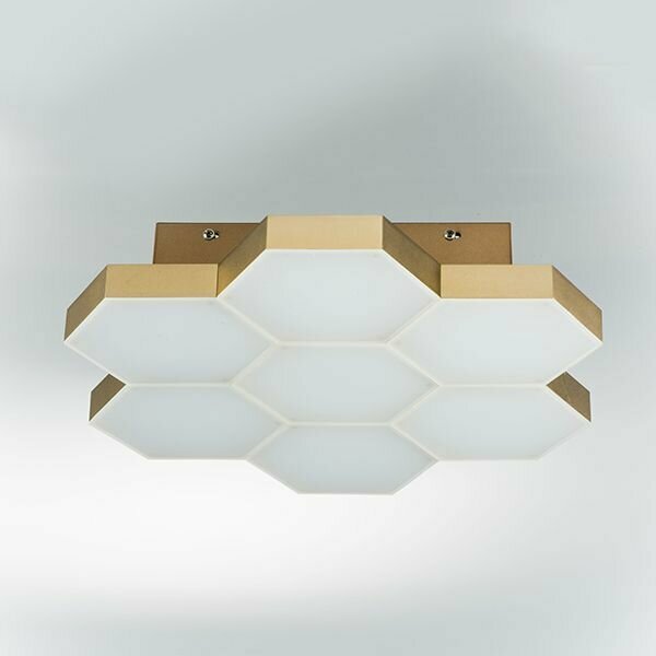 750073 Люстра потол FAVO LED-35W 1680LM Satin Gold 4000K, шт