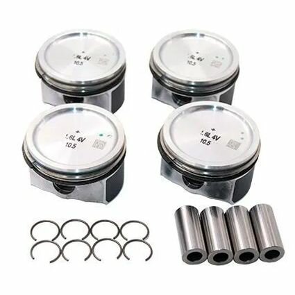 Комплект поршней 4 шт. с кольцами и пальцами Borsehung для Volkswagen / Фольксваген арт. B13576