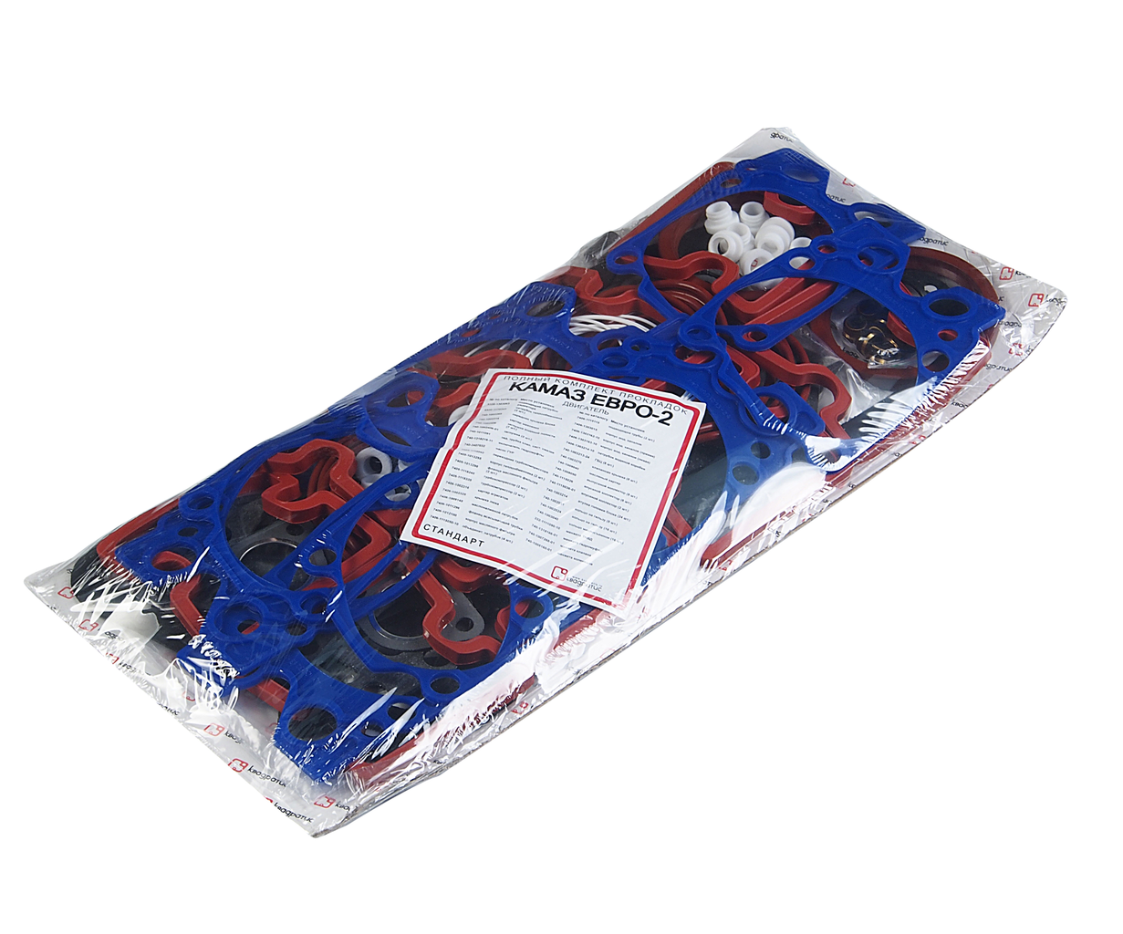 Прокладка двигателя КАМАЗ-ЕВРО-2 полный комплект квадратис