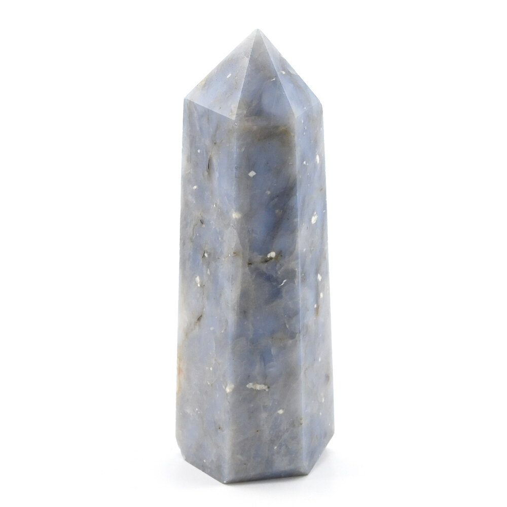 Халцедон голубой "Карандаш" 33*31*105мм, 189г .