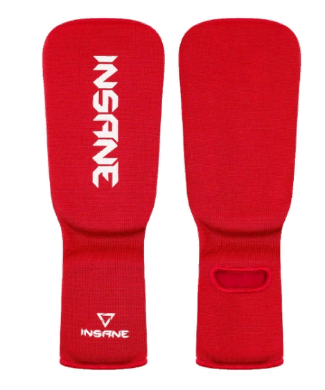 Защита голень-стопа INSANE CUPRUM IN22-SG100, полиэстер/спандекс, красный (L)