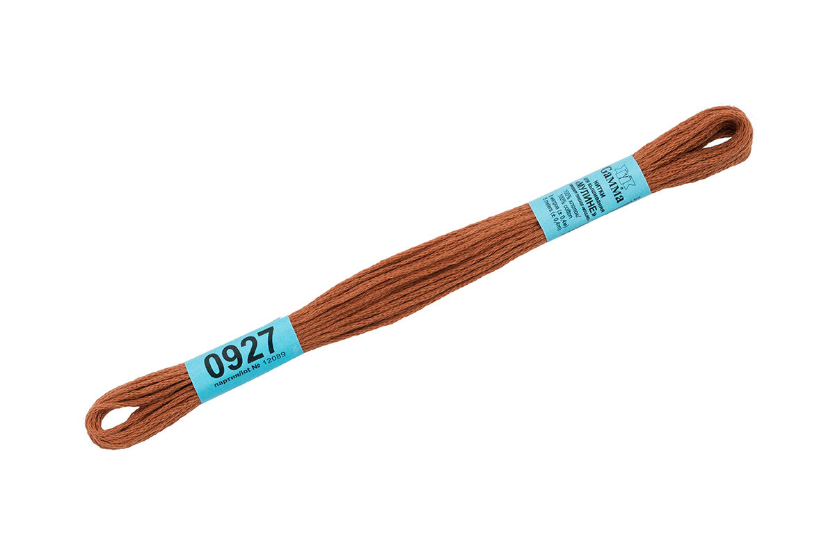 Мулине GAMMA нитки для вышивания 8м. 0927 светло-коричневый, 1 штука.
