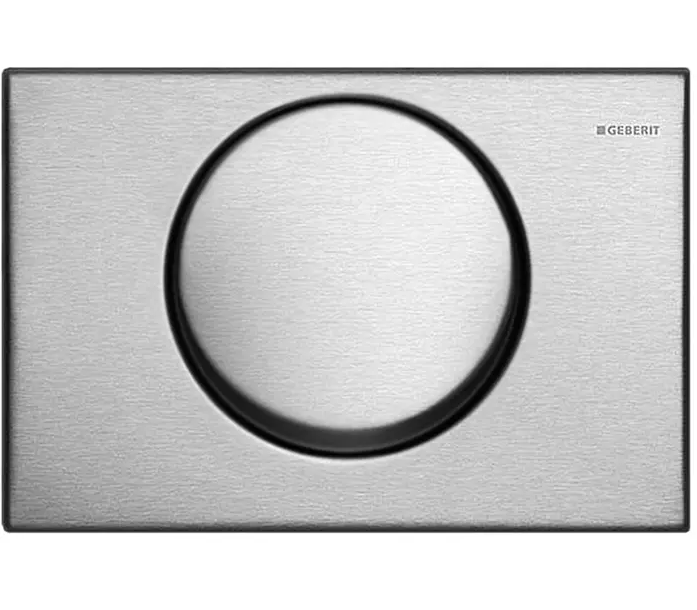 Geberit 115.108.00.1 Delta10 Клавиша смыва смыв/стоп, крепление на винтах, нержавеющая сталь,