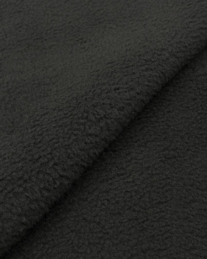 Ткань флис антипиллинг 220 гр, цвет темно-серый. Готовый отрез 1*1,5м