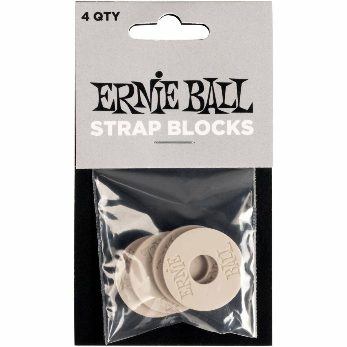 Резиновые стреплоки для гитары ERNIE BALL 5625, серые, 4 шт