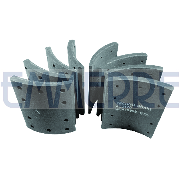 TECHNO BRAKE AS5069 накладки тормозные std (350x200)(93685, l10 6.35x15.9 64), ror
