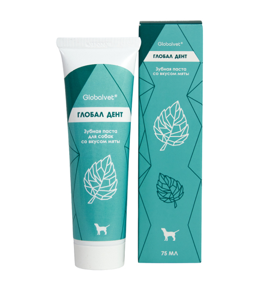Зубная паста для собак и кошек ферментированная с мятой туба, 75 мл