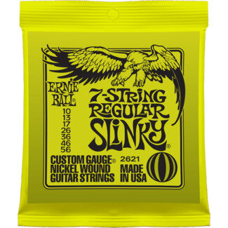 Струны Ernie Ball 7-string Regular Slinky 10-56 (2621). Оригинальные, США!