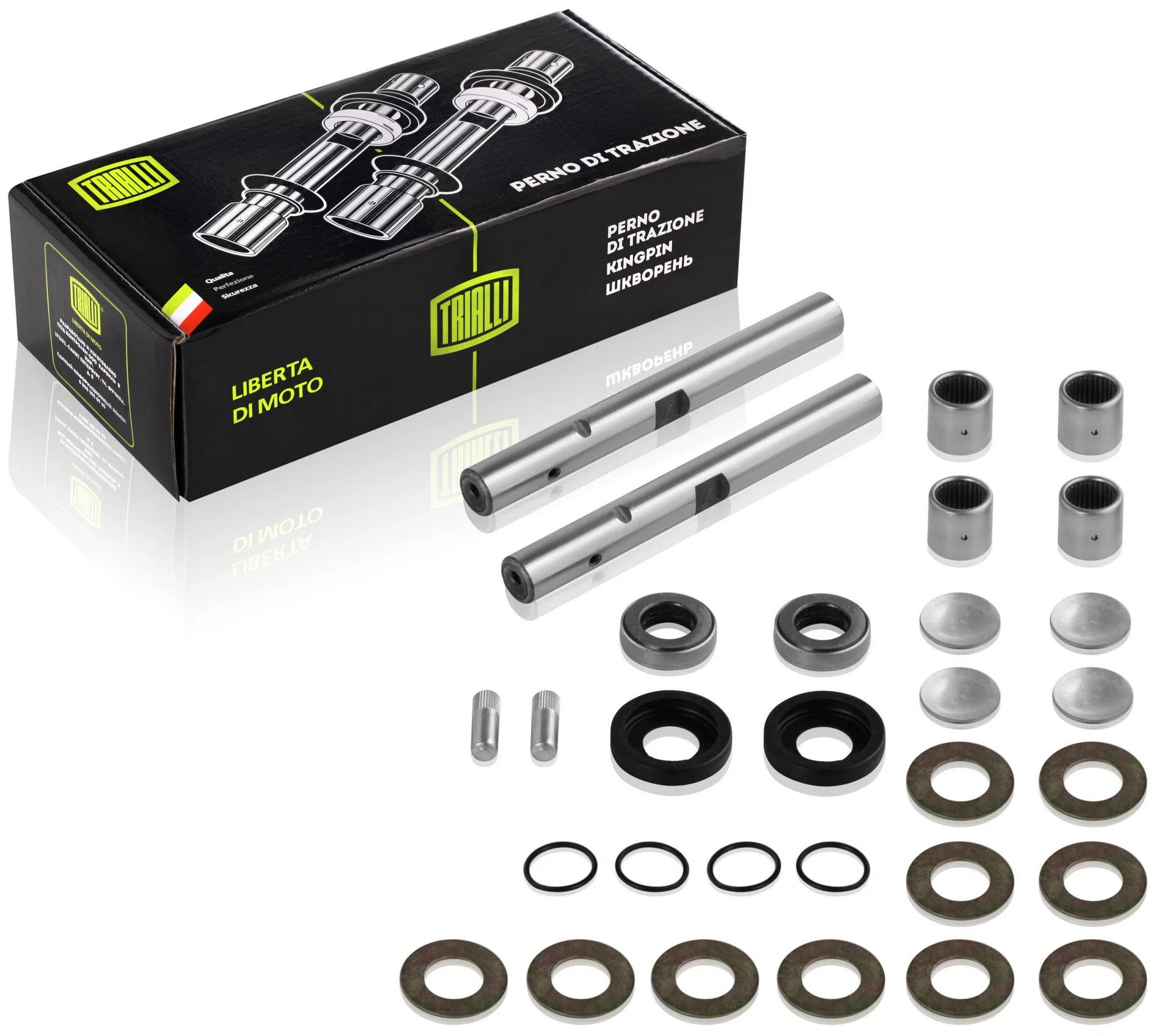 Шкворень в сборе для а/м Газ-31029, 3110 полный комплект (2 шт.) (TRIALLI)