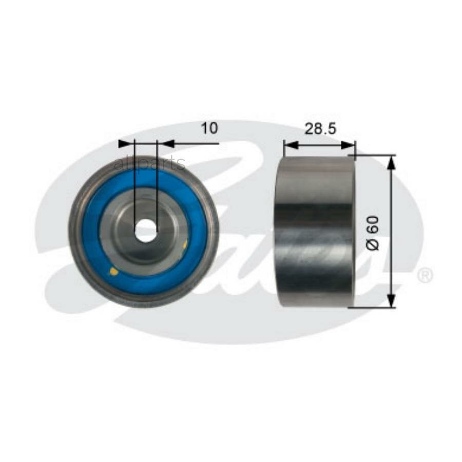 GATES T42226 Ролик ГРМ MITSUBISHI L200 2.5D 05- обводной