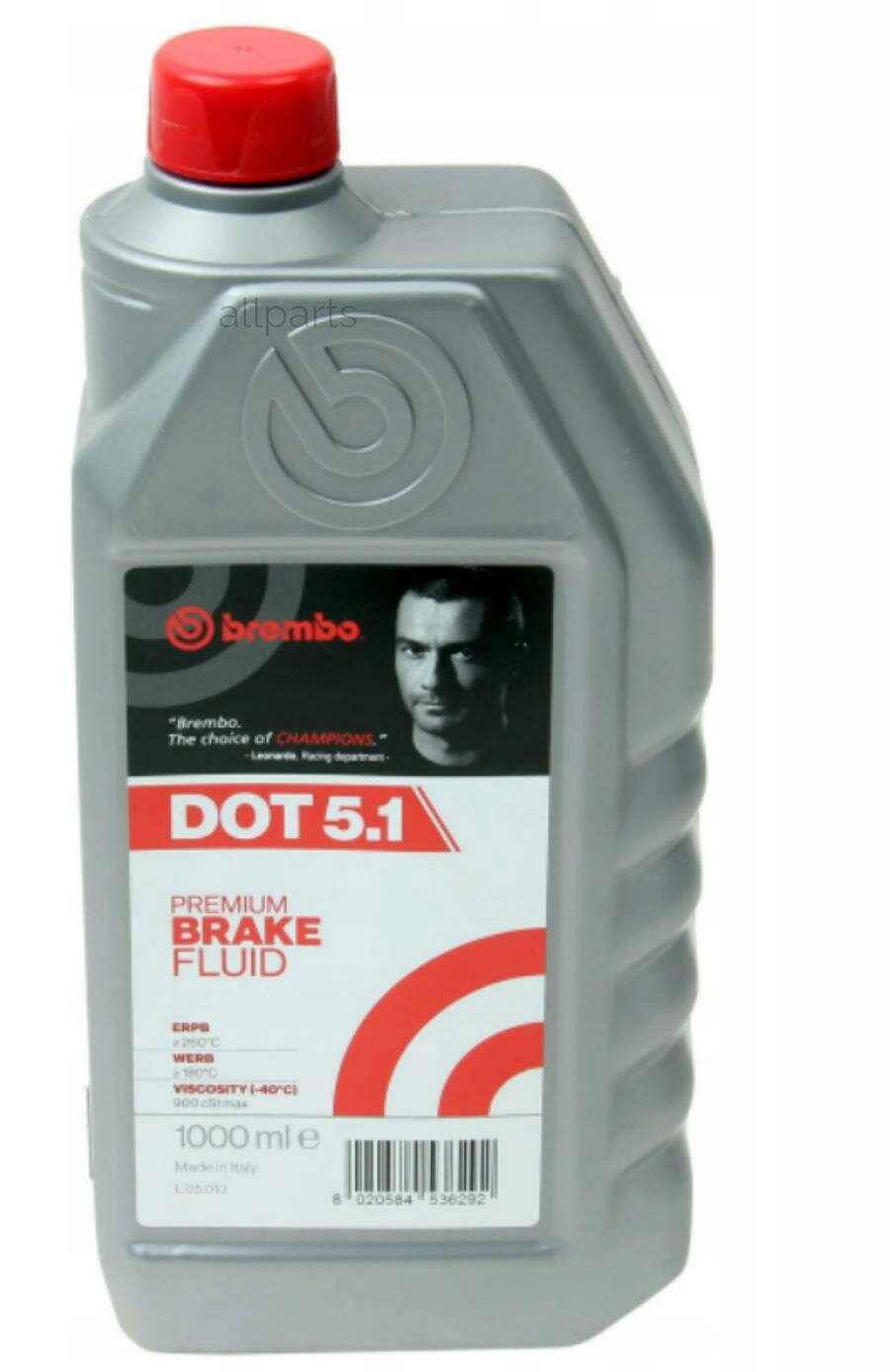 BREMBO L05010 жидкость тормозная DOT-5.1 1 Л