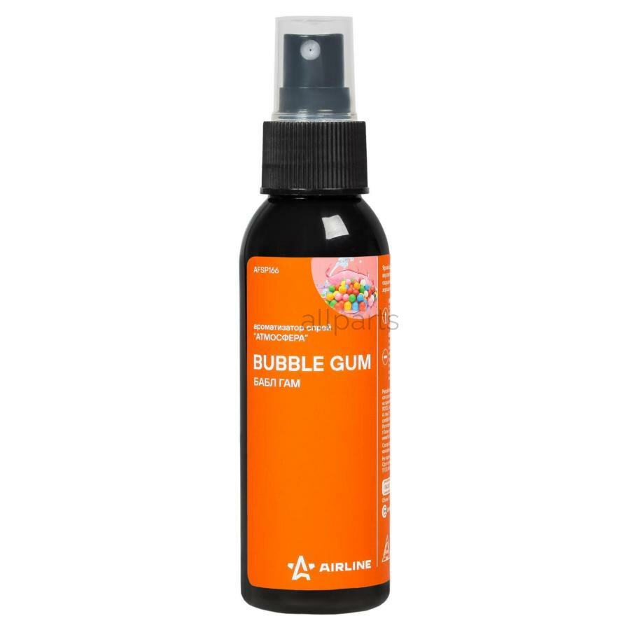 AIRLINE AFSP166 Ароматизатор спрей "Атмосфера" бабл гам 100мл