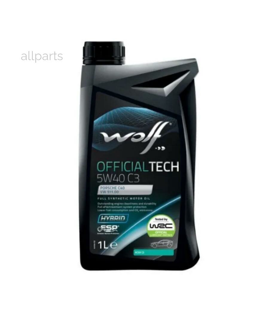 WOLF OIL 8333279 Масло моторное OFFICIALTECH 5W40 C3 1L
